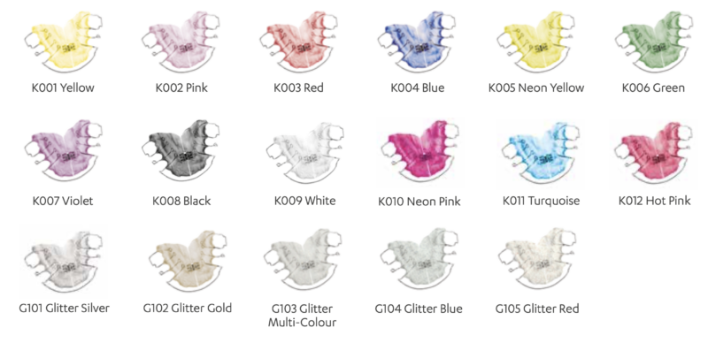 Orthodontic Appliances Colour Chart temp | Southern Cross Dental